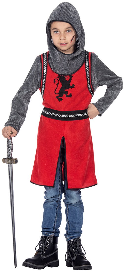 Middeleeuwse Ridder Rood-Grijs Kind Kopen?