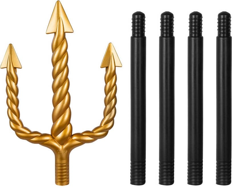 Drietand Neptunus Goud 138cm (5 delig) Kopen? | Carnavalsland.nl