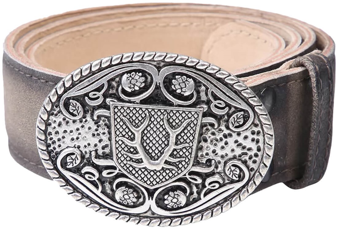Trachten Riem Gustav Luxe (echt leer) - M = 95cm | Carnavalsland