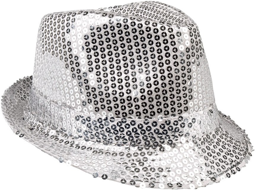 Hoed Disco Pailletten Zilver Kopen? | Carnavalsland.nl