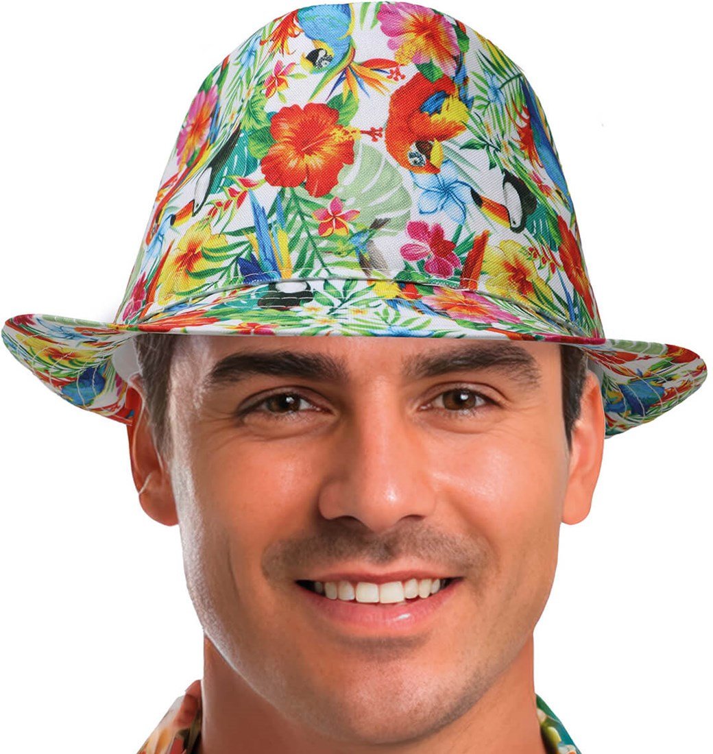 Hawaii Hoedje Parrots & Flowers Kopen? | Carnavalsland.nl