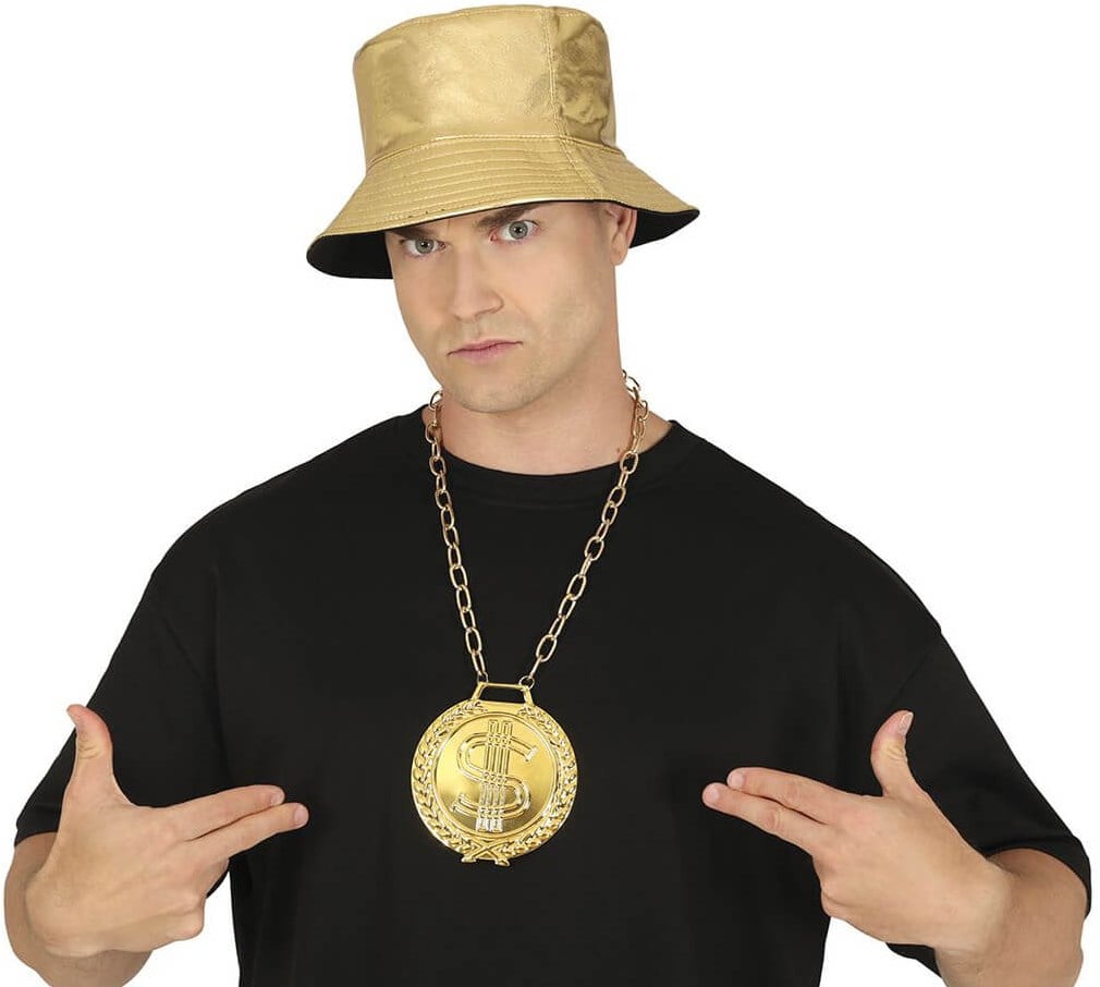 Mega Rapper Ketting Goud met Dollar-teken Kopen? | Carnavalsland.nl