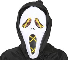 Scream Masker Skull met Kap en Licht Kopen?