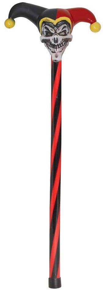 Halloween Narrenstok Rood-Zwart - 90cm Kopen?