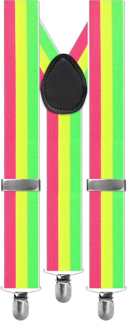 Bretels Luxe Neon Multi Kopen? | Carnavalsland.nl