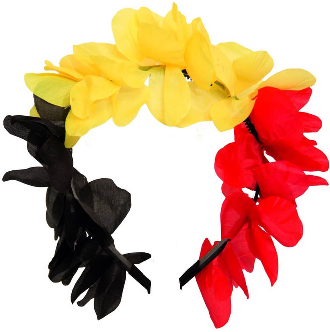 Tiara Zwart/Geel/Rood Kopen? | Carnavalsland.nl