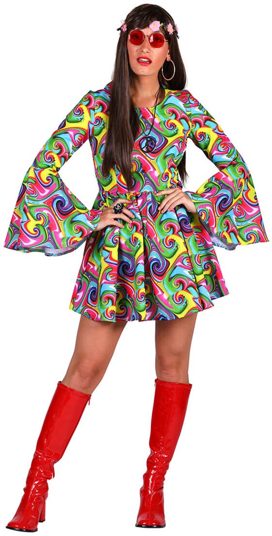 Hippie Jurkje Neon Waves Kopen? | Carnavalsland.nl