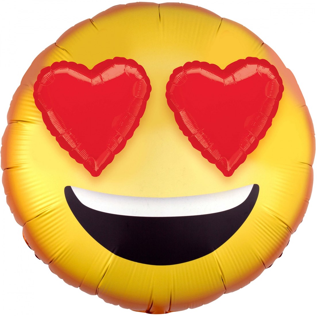 3D Folieballon Love Emoticon met Hartjes Ogen (71x71cm) | Carnavalsland 3D Folieballon Love Emoticon met Hartjes Ogen (71x71cm) | Carnavalsland