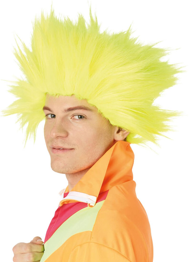Pruik Electric Shock Geel Kopen? | Carnavalsland.nl