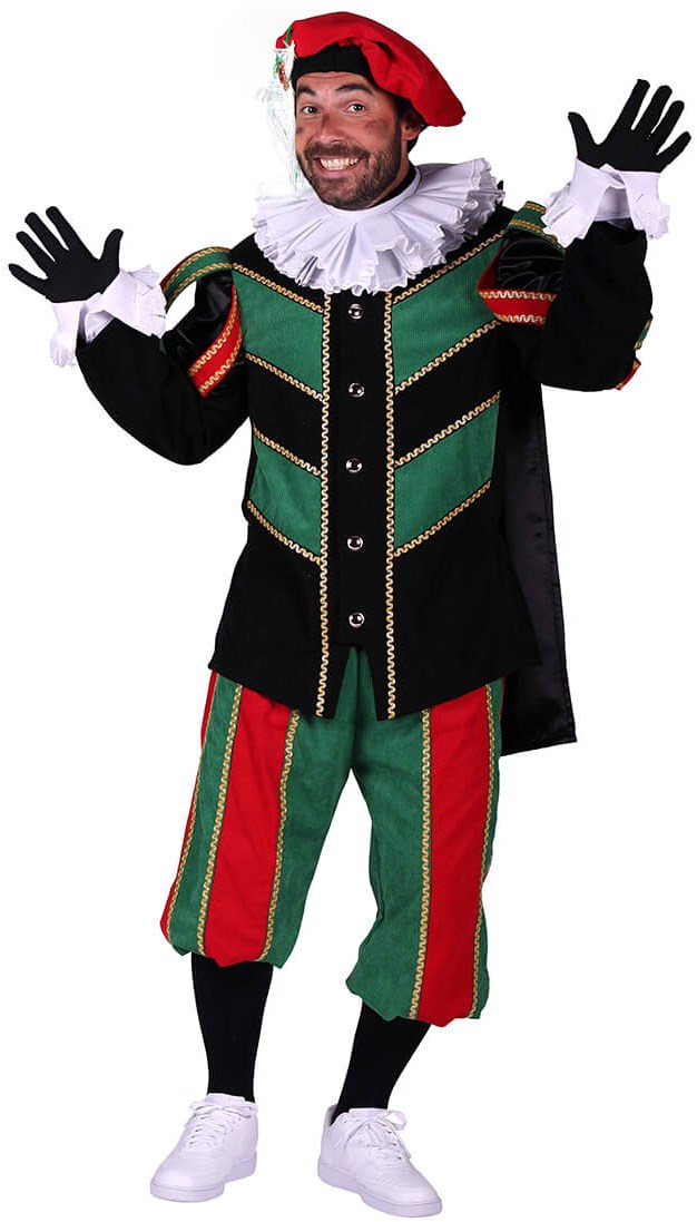 Pietenpak Pamplona Rood-Groen-Zwart Luxe Kopen?