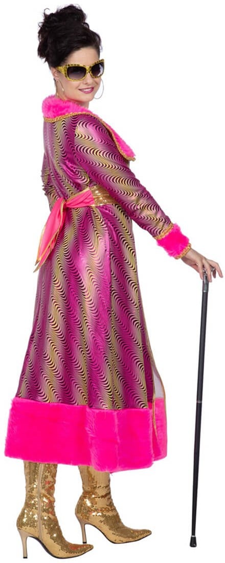 Damesjas Pimp Madam Pink-Goud Kopen? | Carnavalsland.nl