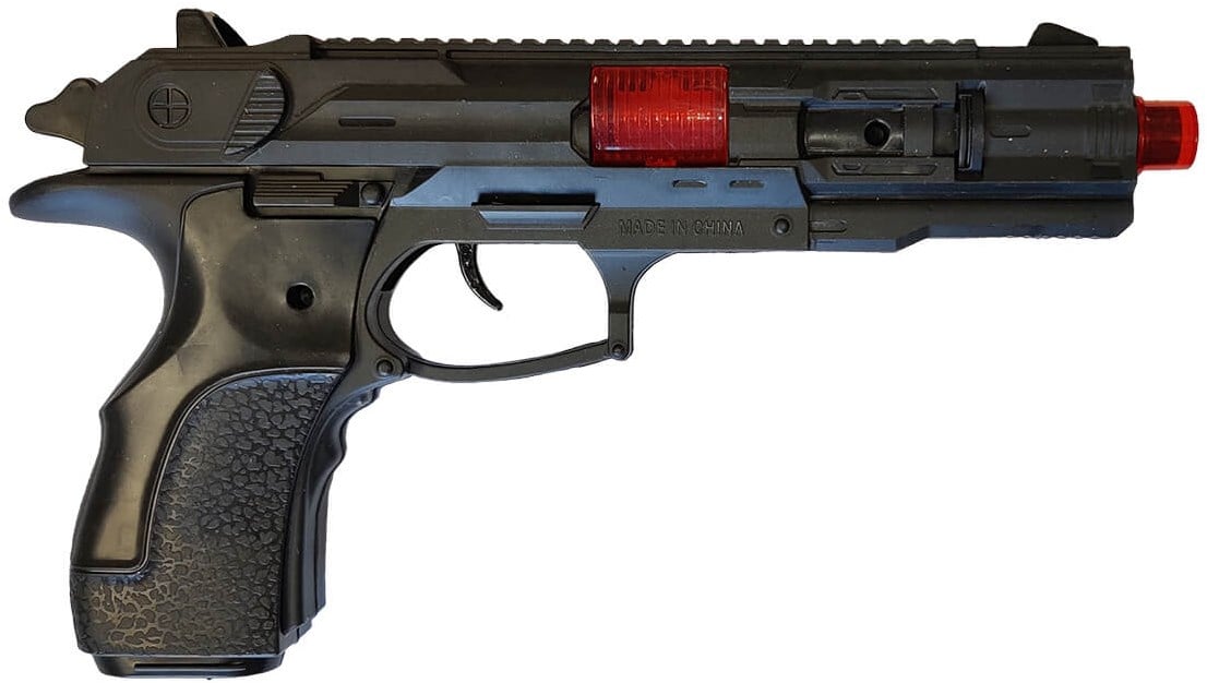 Nep Pistool met Geluid - 25cm Kopen? | Carnavalsland.nl