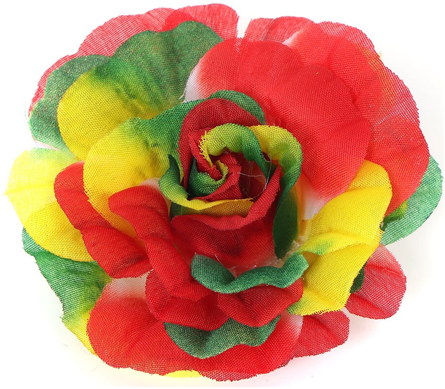 Broche Bloem Rood-Geel-Groen Kopen? | Carnavalsland.nl