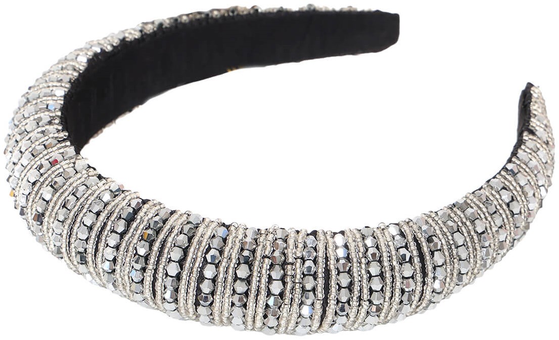 Glitter Haarband Zilver met Steentjes Kopen?