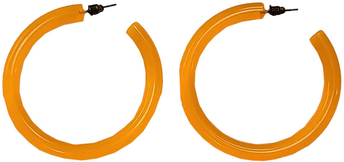 Oorbellen Neon Oranje - 5cm Kopen? | Carnavalsland.nl