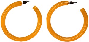 Oorbellen Neon Oranje - 5cm Kopen? | Carnavalsland.nl