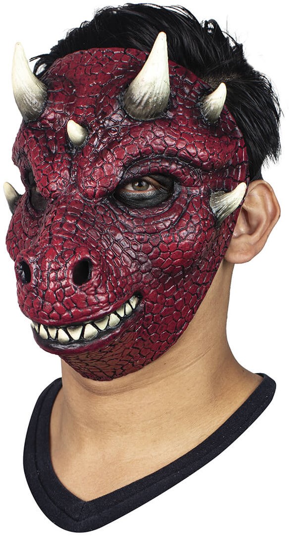 Draken Masker met Hoorntjes Latex Kopen?