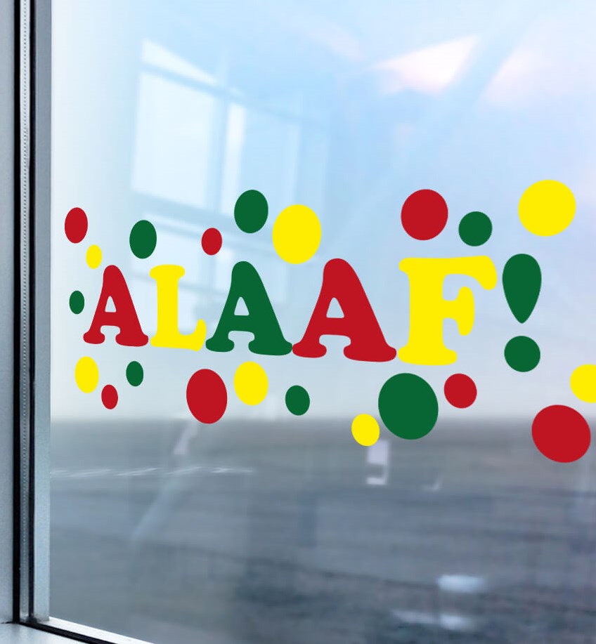 Raamsticker Alaaf (75x25cm) Kopen? | Carnavalsland.nl