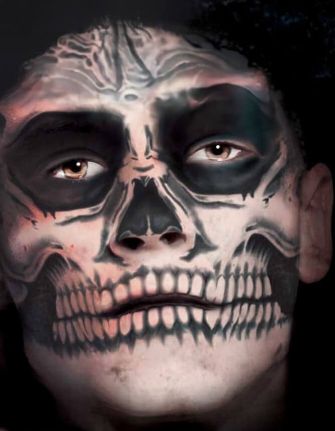 Face Tattoo FX - Skull Face Kopen? | Carnavalsland.nl