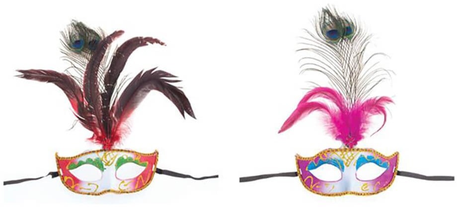 Venetiaans Masker + Pauwenveren Kopen? | Carnavalsland.nl