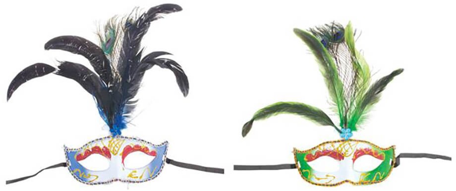 Venetiaans Masker + Pauwenveren Kopen? | Carnavalsland.nl