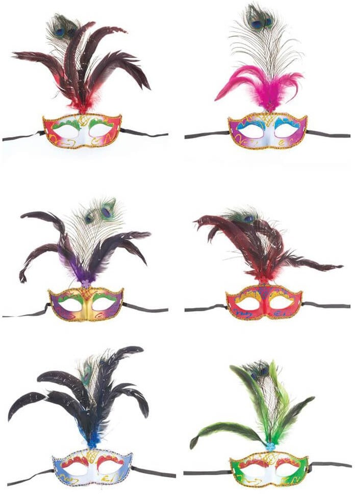 Venetiaans Masker + Pauwenveren Kopen? | Carnavalsland.nl