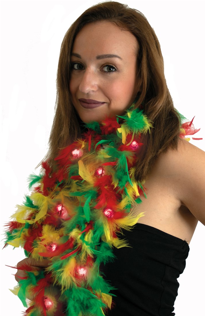 Boa Rood-Geel-Groen met Licht (50gr. - 180cm) Kopen? | Carnavalsland.nl