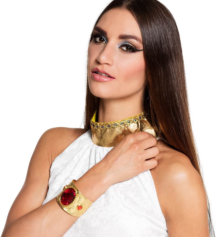 Gouden Armband met Grote Rode Diamant Kopen? | Carnavalsland.nl