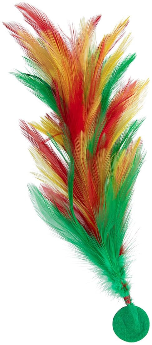 Verenpluim Rood-Geel-Groen Buigbaar - 30cm Kopen?