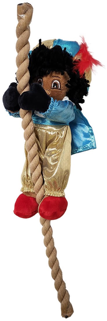 Decoratie Pop Zwarte Piet Shiny aan Touw (25cm) Kopen?