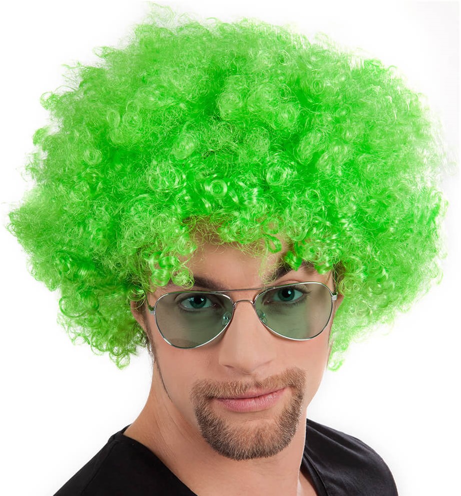 Pruik Oversized Afro Neon Groen Kopen? | Carnavalsland.nl