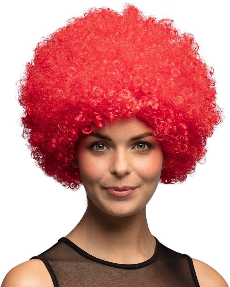 Pruik Oversized Afro Rood Kopen? | Carnavalsland.nl