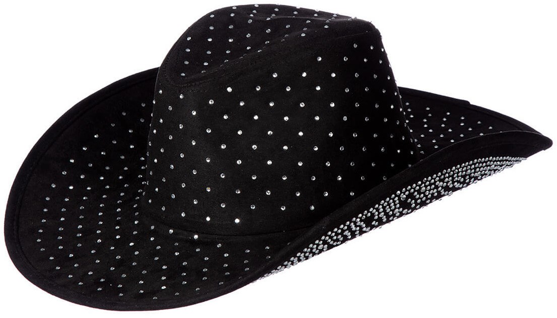 Zwarte Cowboyhoed Strass Luxe Kopen? | Carnavalsland.nl