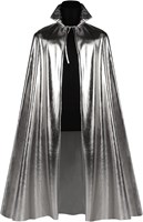 Cape Metallic Zilver (135cm) Kopen? | Carnavalsland.nl