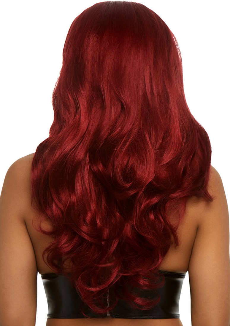 Lange Pruik Wavy Burgundy Kopen? | Carnavalsland.nl