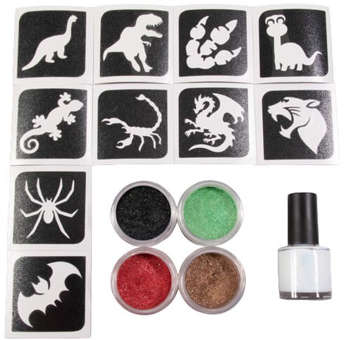 Grimas Sparkling Dino Tattoo Set Kopen? | Carnavalsland.nl