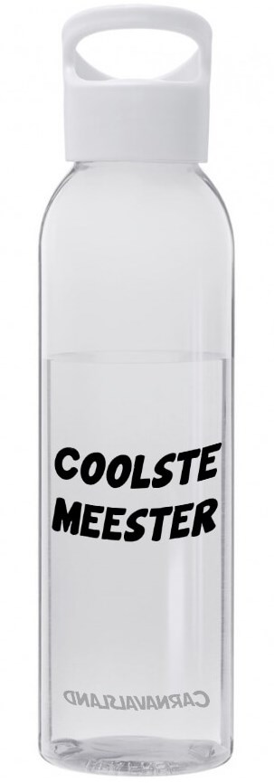 Waterfles "Coolste Meester" Wit (650ml) Kopen?