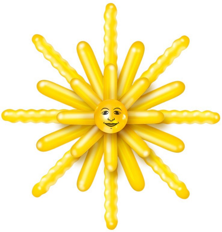 Ballondecoratie Zon Geel (120cm) Kopen? | Carnavalsland.nl