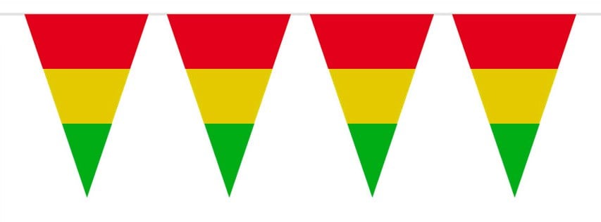Vlaggenlijn Rood/Geel/Groen 10mtr | Carnavalsland