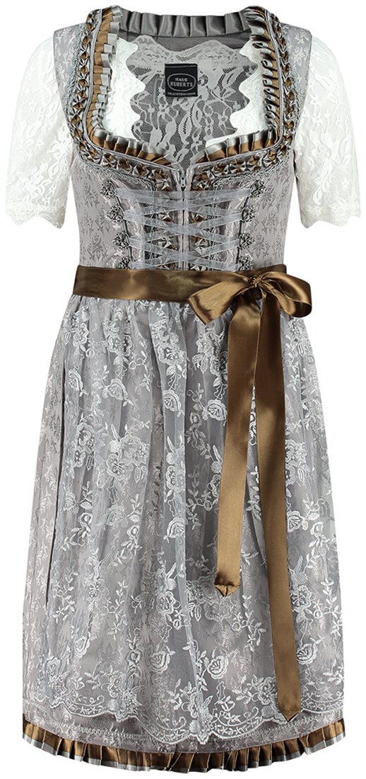 Dirndl Zilvergrijs-Brons Luxe (60cm - 2dlg) Kopen?