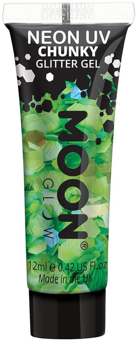 Chunky Neon UV Glittergel Groen - 12ml Kopen?