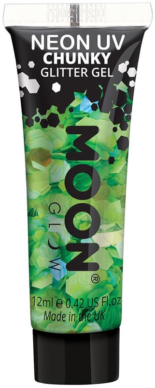 Chunky Neon UV Glittergel Groen - 12ml Kopen?
